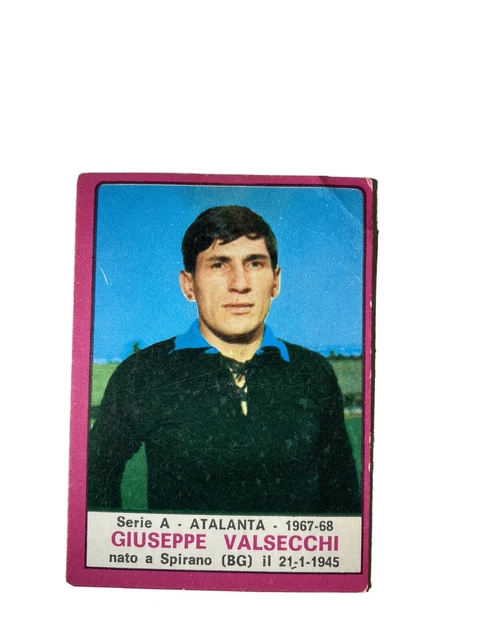 GIUSEPPE VALSECCHI. 41 CALCIATORI PANINI 1967-68 ORIGINAL NEW RARA EUR ...