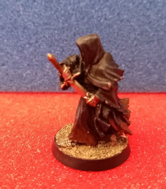 GW LOTR WARHAMMER Ringwraith Witch King of Angmar painted Metal reduced ...