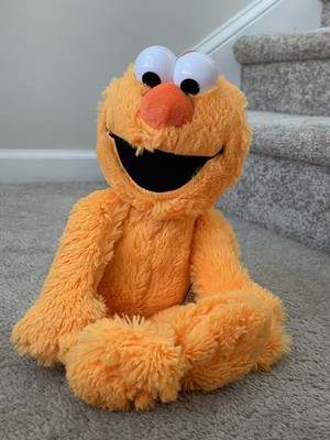 RARE 15”SESAME STREET Neon Orange Elmo Plush Stuffed Animal Muppets Htf ...