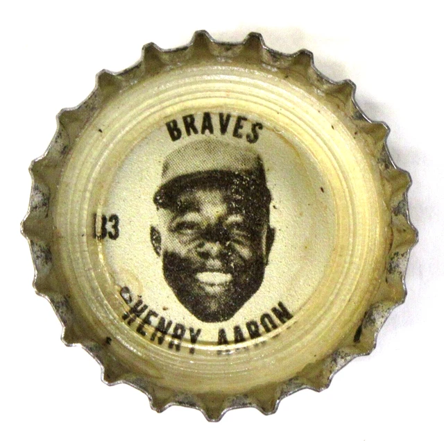 1960'S HANK AARON Braves Coca Cola baseball bottle cap #B3 Coke EUR 29 ...