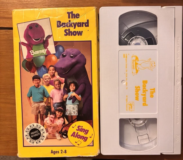 BARNEY - THE Backyard Show (VHS, 1988) RARE WHITE TAPE $18.00 - PicClick CA
