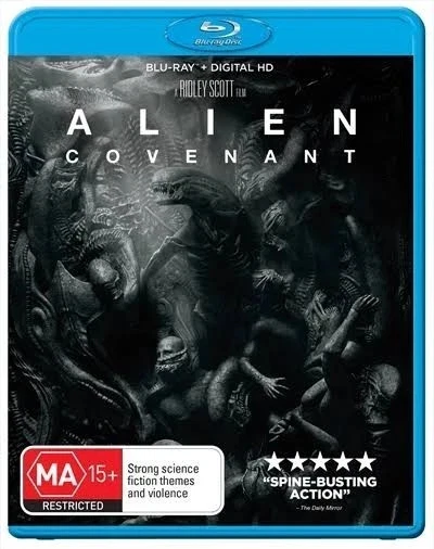 ALIEN COVENANT 2017 Blu-Ray + Digital Horror Sci-Fi James Franco Ridley ...