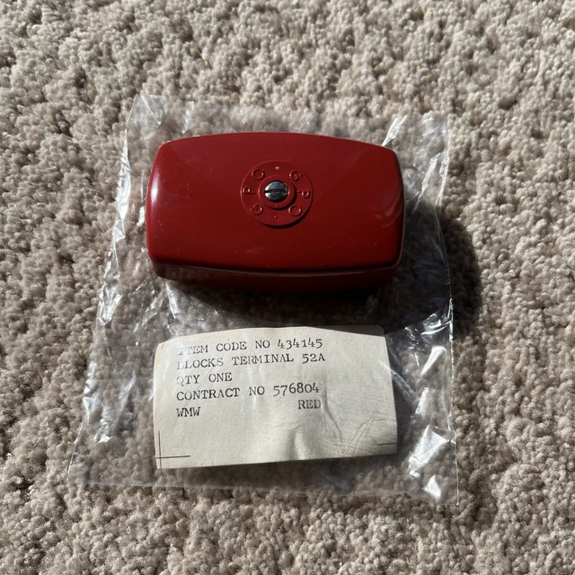 VINTAGE GPO TELEPHONE Block Terminal 52a / Junction Box - Red - New Old ...