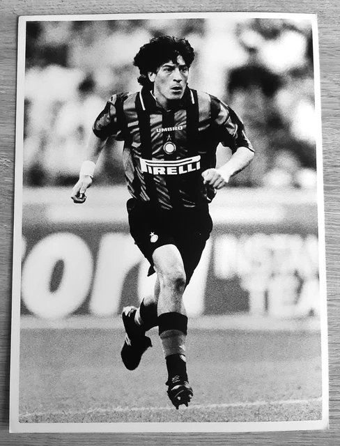 FOTO PROMO ZAMORANO Iván 8 Inter 1996/97 Serra cm 18 x 24 calcio EUR 5 ...