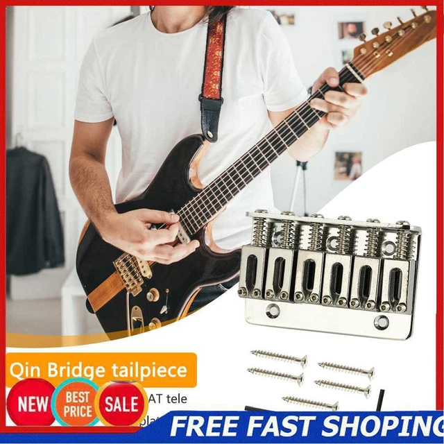 6 STRING 65MM Top Load Fixed Hardtail Bridge for ST TL Electric Guitars ...