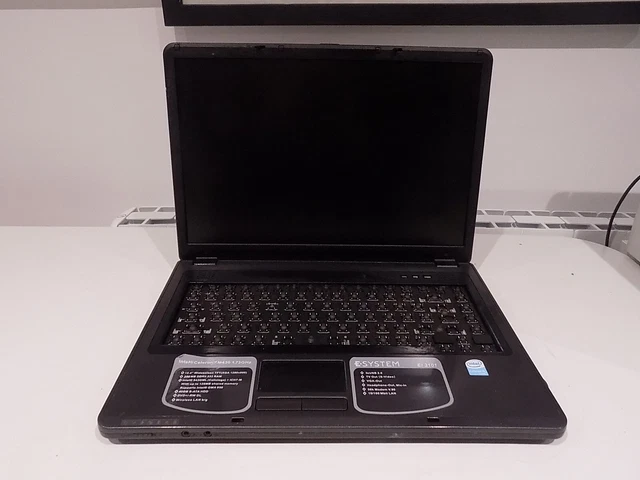 E-SYSTEM EI 3101 schwarzer Laptop 15,4"" Intel Celeron WinXP DEFEKT als ...