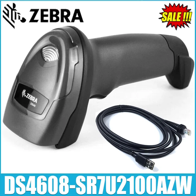 ZEBRA DS4608-SR7U2100AZW 1D 2D Handheld Laser Imager Barcode Scanner ...