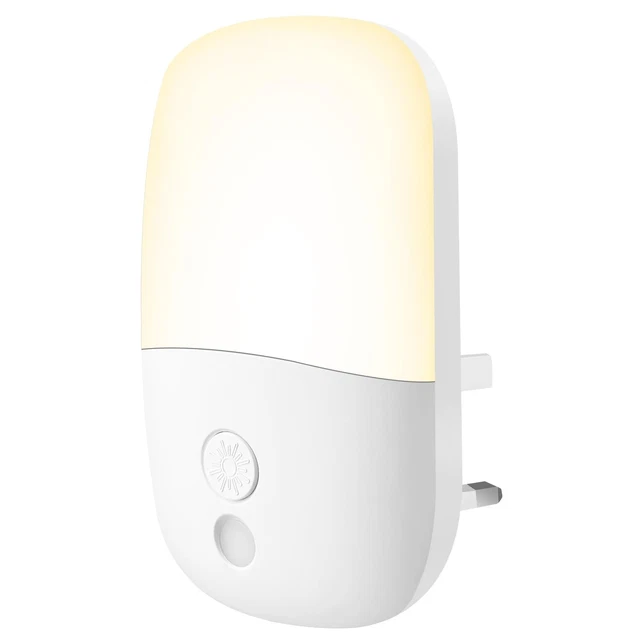 JSDOIN WALL MOUNT Night Light with 5 Levels of Brightness and Dusk to ...