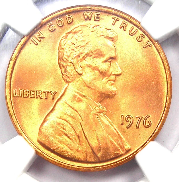 1976 LINCOLN MEMORIAL Cent Penny 1C. Certified NGC MS68 RD - RARE MS68 ...