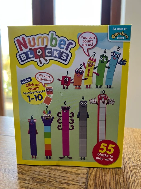 CBEEBIES NUMBER BLOCKS, Click And Count 1-10 , 55 Blocks Brand New £23. ...