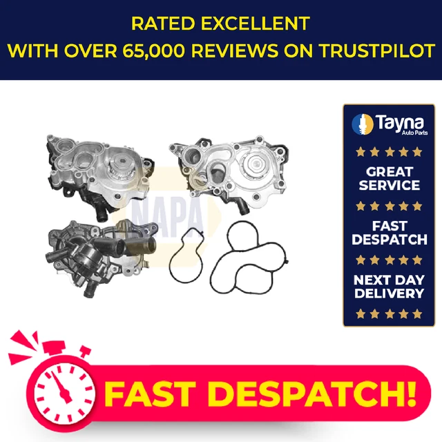 WATER PUMP FITS AUDI A3 8V, 8YA 1.0 1.2 1.4 1.5 2012 on Coolant NAPA ...