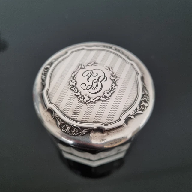 BOITE ARGENT CRISTAL Fin XIXè Victorian Silver Crystal Box 19thC EUR 64 ...
