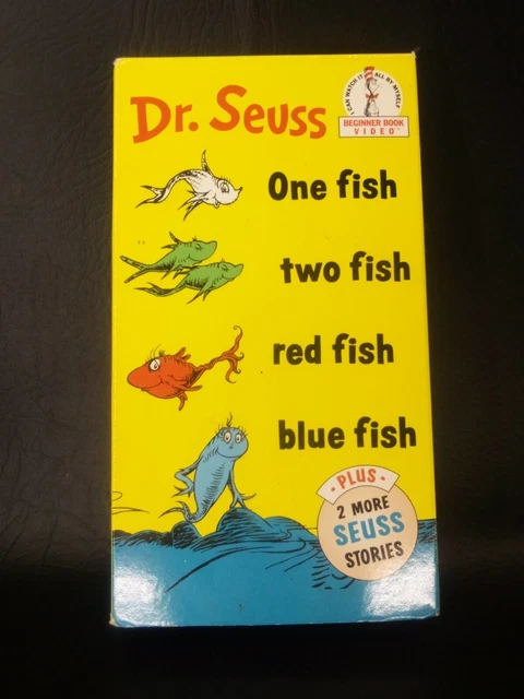 DR. SEUSS ONE Fish Two Fish Red Fish Blue Fish Plus two more VHS $13.82 ...