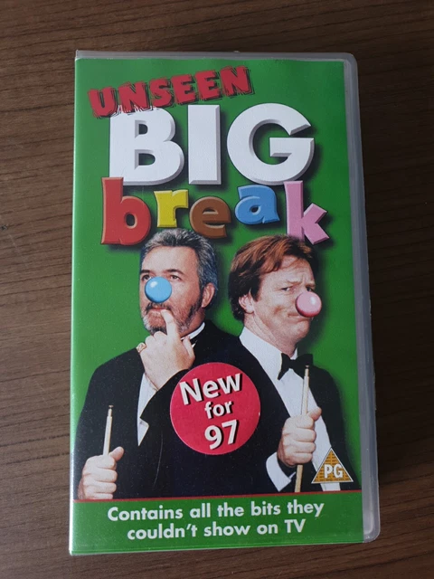 UNSEEN BIG BREAK - Jim Davidson - John Virgo - Snooker PAL VHS Video ...