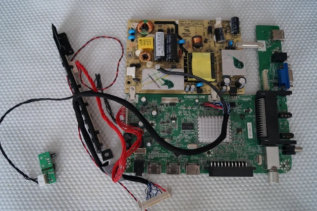 MAIN BOARD CV9202H-DWP Psu Cvb2005 For 28" Goodmans G28227F-Led Tv ...