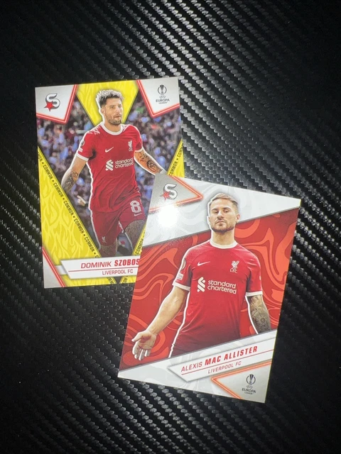 23-24 TOPPS SUPERSTARS UCL Liverpool Fc Mac Allister Szoboszlai Inserto ...