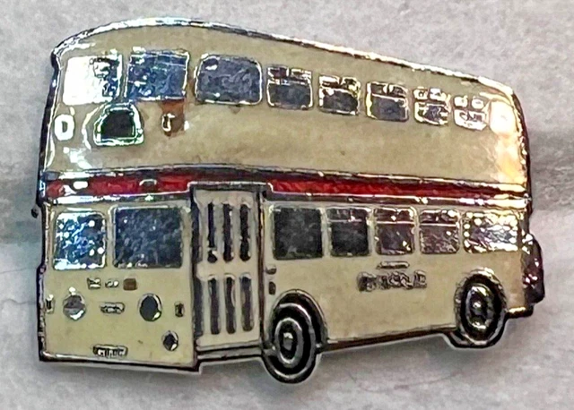 BRITISH LEYLAND ATLANTEAN Ribble Double Decker Bus Pin Badge Small Rust ...
