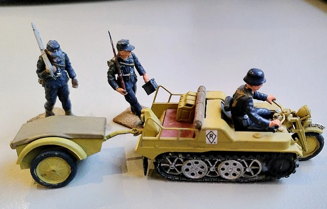 TAMIYA WW2 GERMAN Sd.Kfz. 2 Kettenkraftrad Half Track Model - Built ...