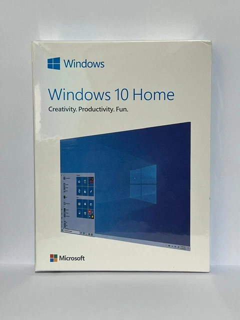 MICROSOFT WINDOWS 10 Home 32- 64bit USB & 1 License Full English ...
