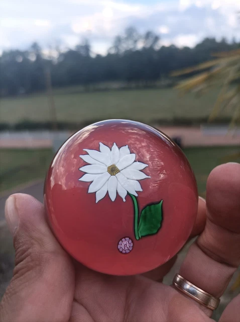 JOLIE SULFURE, PRESSE-PAPIER, paperweight, fleur Saint-Louis EUR 128,50 ...