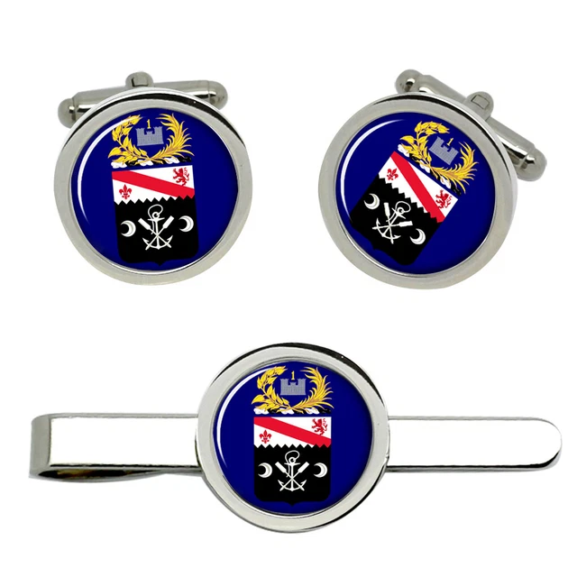 1ST ENGINEER BATTALION US Army Cufflinks and Tie Clip Set EUR 52,66 ...