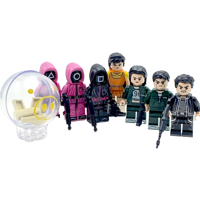 SQUID GAME MINI Figures Custom Minifigure Set 2 Frontman Piggy Doll ...