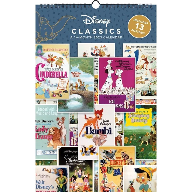 TRENDS INTERNATIONAL, Disney Classic 2023 Poster Wall Calendar EUR 15 ...