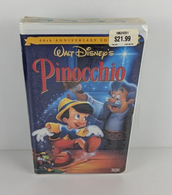 PINOCCHIO (1940) 60TH Anniversary Edition VHS Disney 2000 New Sealed ...