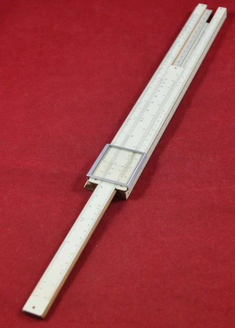 GERMAN WW2 WEHRMACHT NCO SOLDIER ARTILLERY WOOD SLIDE RULER A. W. Faber ...