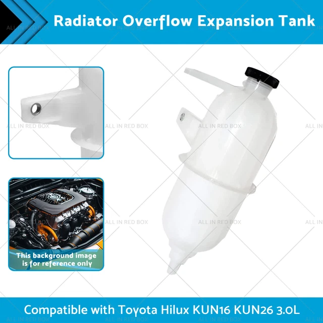 RADIATOR OVERFLOW EXPANSION Tank Suitable for Toyota Hilux KUN16 KUN26 ...