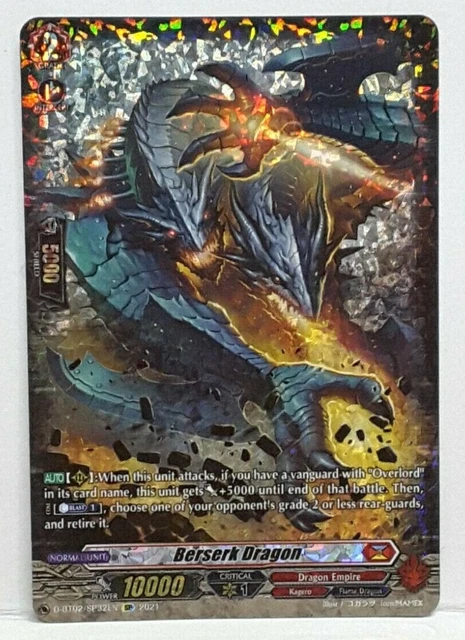 BUSHIROAD CARDFIGHT VANGUARD Berserk Drache D-BT02/SP32EN Sp Drache Empire EUR 30,62 - PicClick FR