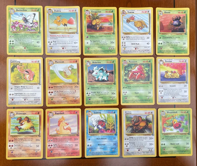 POKÉMON BUNDLE - Uncommon Cards - Jungle Set WOTC 1999 - Full Set RARE!! EUR 94,06 - PicClick IT