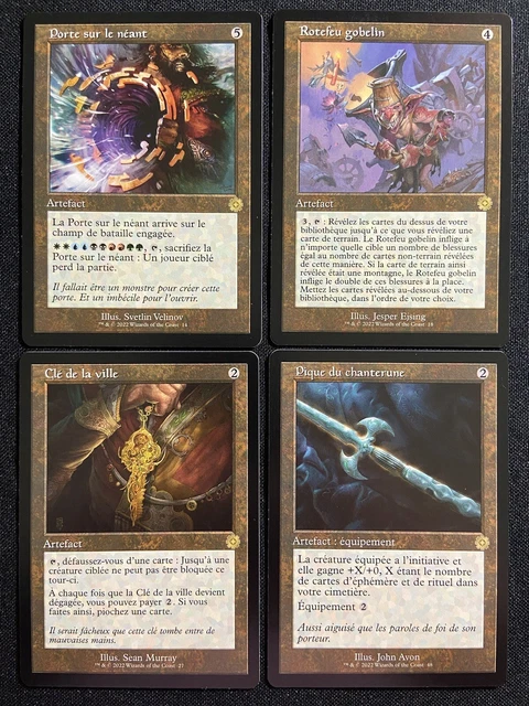 CARTE MAGIC X4 ARTEFACT Porte sur le néant Clé ville Rotefeu gobelin ...