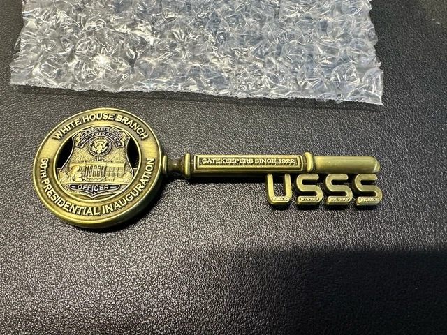 2025 US SECRET Service 60th Presidential Inauguration Key - Trump Challenge Coin £113.26 ...
