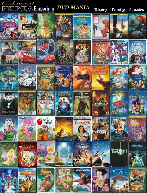 DVD MANIA PICK Your Movies Disney Pixar Lucasfilm Family Combined Ship ...