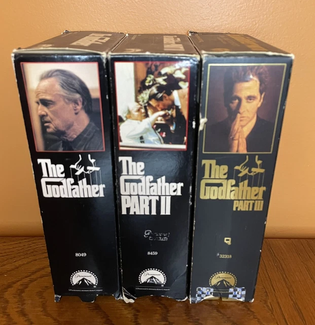 THE GODFATHER COLLECTION Part I II III 1 2 3 (VHS 6-Tape Set) Paramount ...