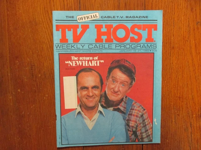 JAN 15-1983 PA. TV Host Mag(NEWHART/TOM POSTON/MARY FRANN/BOB NEWHART ...