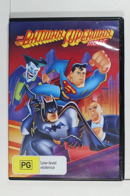 THE BATMAN SUPERMAN Movie (DVD, 2006) animated 1997 - Region 4 ...