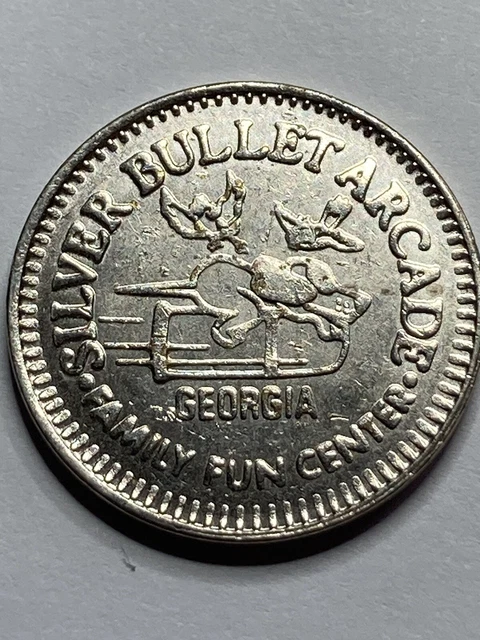RARE SILVER BULLET ARCADE TOKEN GEORGIA DEFUNCT #rm1 £13.41 - PicClick UK