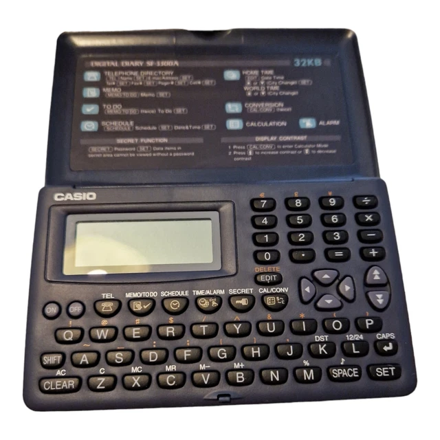 CASIO DIGITAL DIARY Vintage SF-3300ABU-W 32 KB In Original Box £14.99 ...