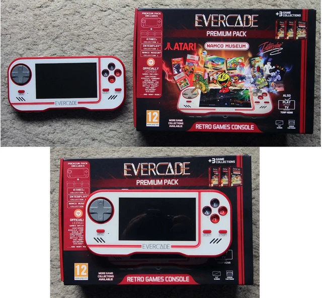 EVERCADE RETRO GAMES Handled Console Premium Pack - White/Red £39.99 ...