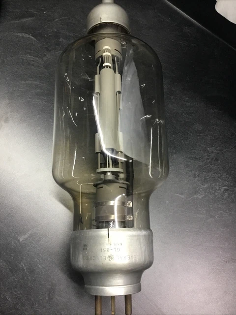 SUPER RARE! GE GL 851 Largest TRIODE RF Amplifier VACUUM TUBE Class B X ...