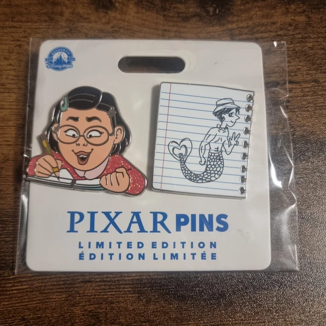 DISNEY MEI DRAWING Devon Limited Edition 2 Pin Set UK Exclusive Turning ...