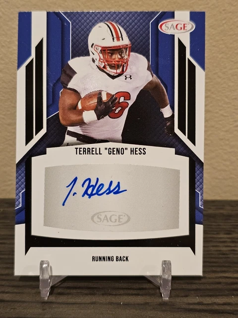 2024 SAGE LOW Series Terrell "Geno" Hess Auto Nero RC #A-GH EUR 2,34 ...