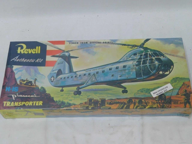 1/96 REVELL H-16 Piasecki TRANSPORTER HELICOPTER Plastic Model Kit H223 ...