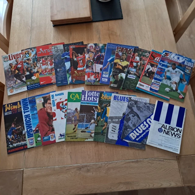 MANCHESTER UNITED 21 Away Programme Bundle From 1968 - 1999 £4.91 ...