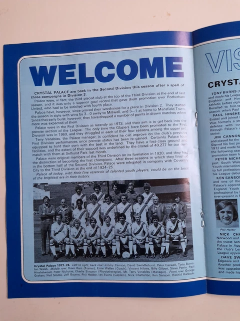 TOTTENHAM HOTSPUR VS Crystal Palace Football Programme 17th December ...