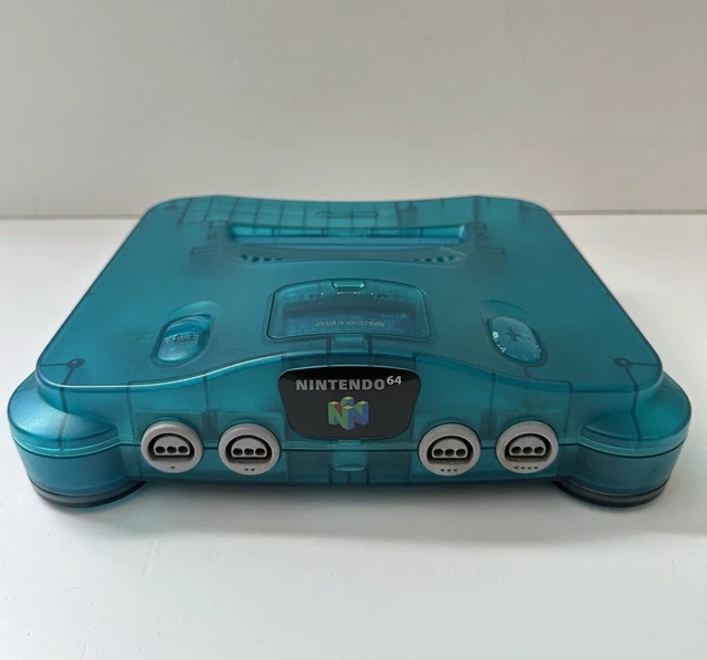 CONSOLE NINTENDO 64 N64 Bleu Transparent / Clear Blue Control Deck NUS ...