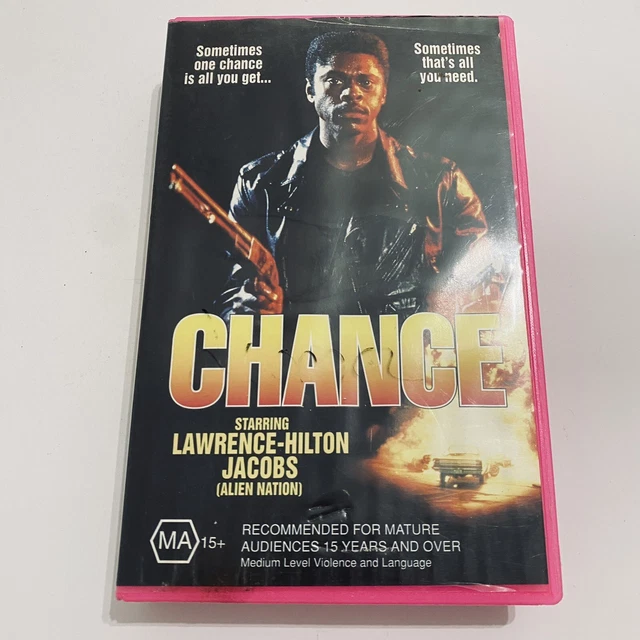CHANCE (VHS, 1990) 90s Action Movie VHS Video Ex Rental Tape OOP Crime ...