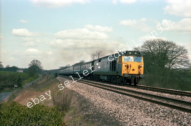 BRITISH RAILWAY NEGATIVE - BR Class 50 on Browham Bank 1978 [P204] £1. ...